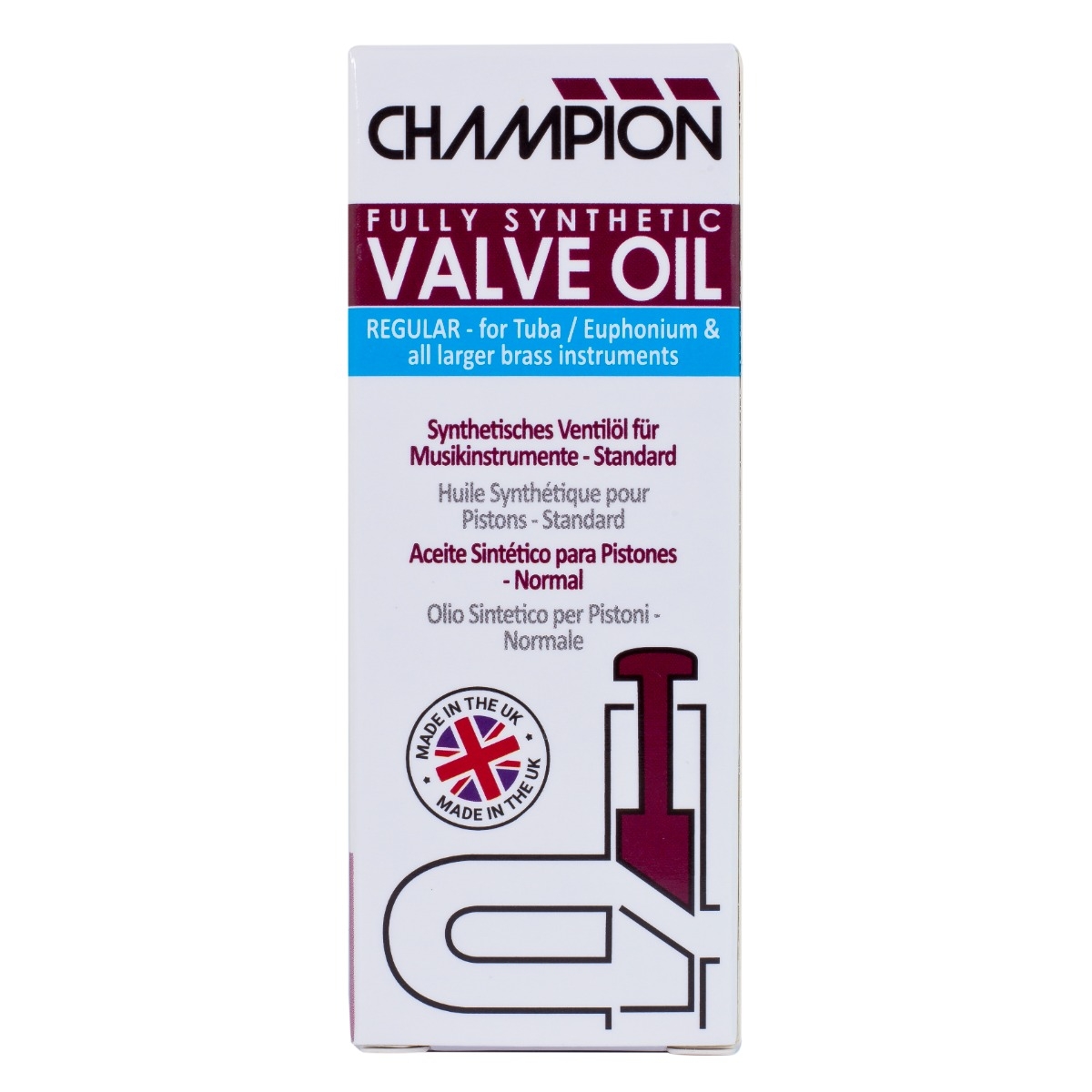 Champion Premium Fully Synthetic Valve Oil - Regular - 50ml Bottle ...