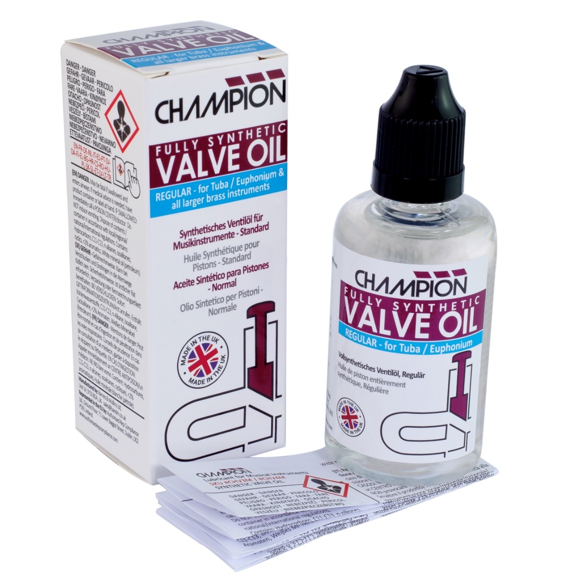 Champion Premium Fully Synthetic Valve Oil - Regular - 50ml Bottle ...