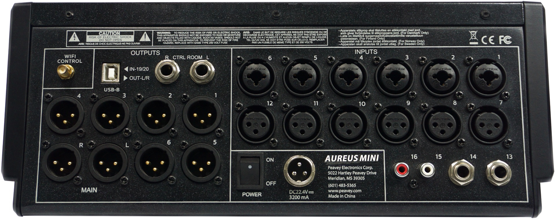Peavey Aureus Mini Digital Mixer | Barnes & Mullins | Faith Guitars ...